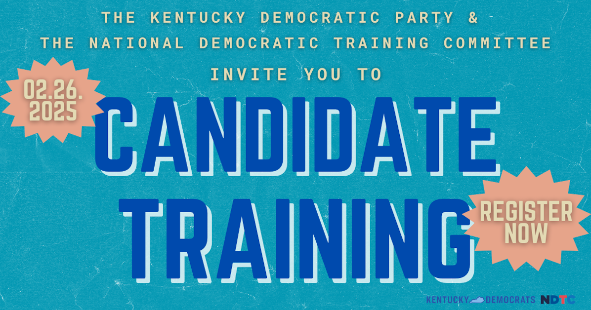 Candidate Training with KDP & the National Democratic Training Committee · Kentucky Democrats